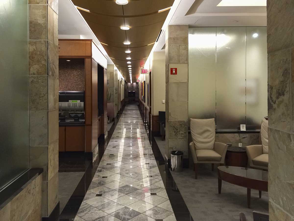 The DTW Delta Sky Club (near gate A68) was *so* much nicer back in 2014 ...